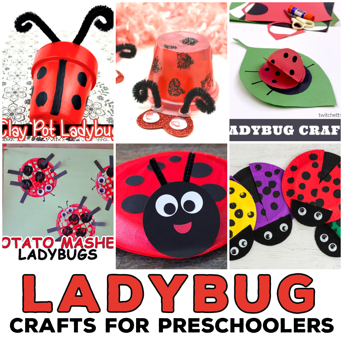 Ladybug Crafts for Preschoolers - Preschool Arts and Crafts