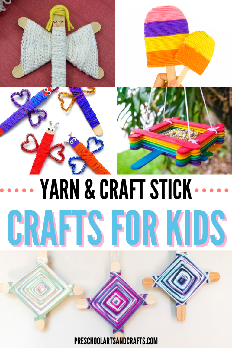 Yarn and Popsicle Stick Crafts